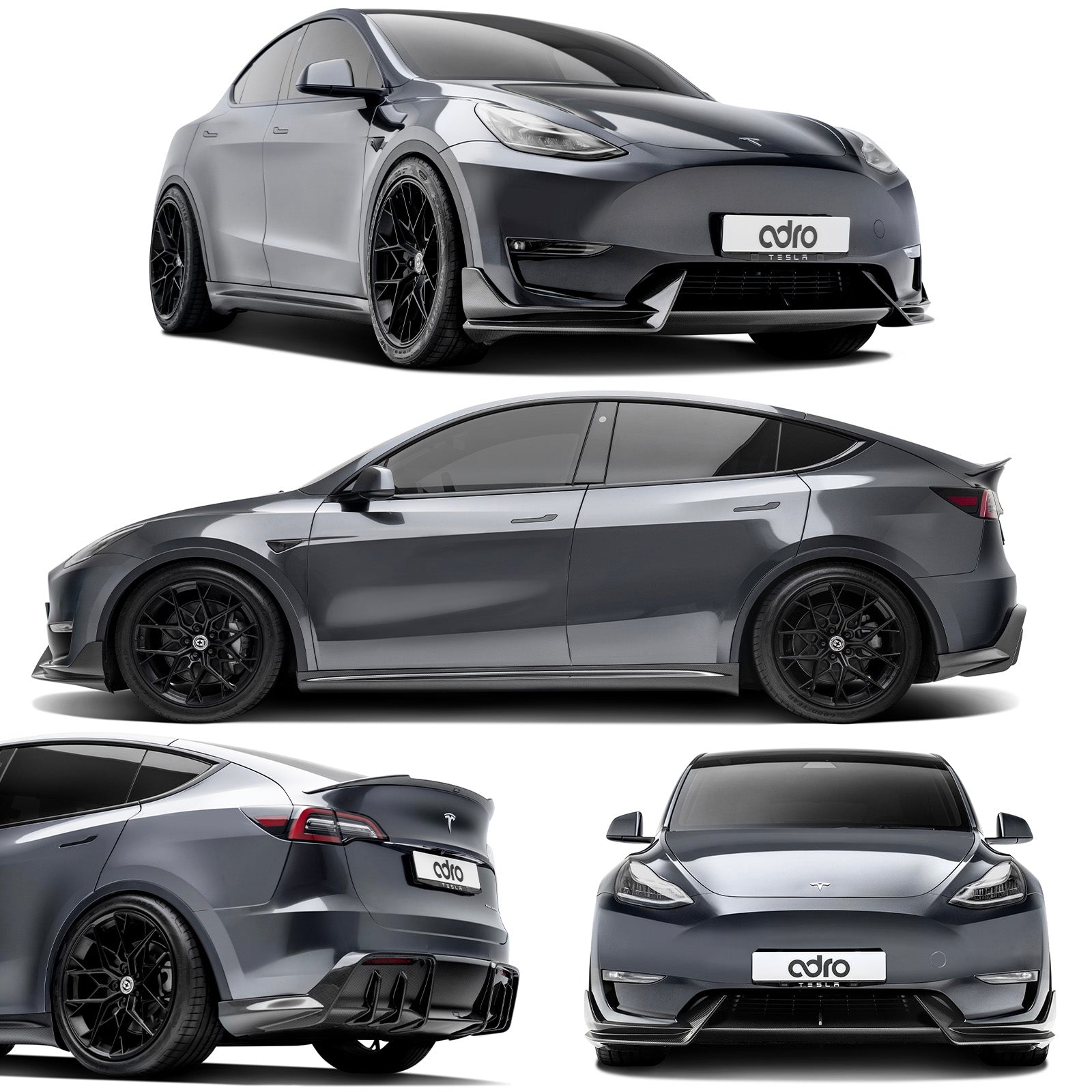 Tesla Model Y Carbon Fiber Complete Body Kit (Premium Prepreg) - ADRO ...