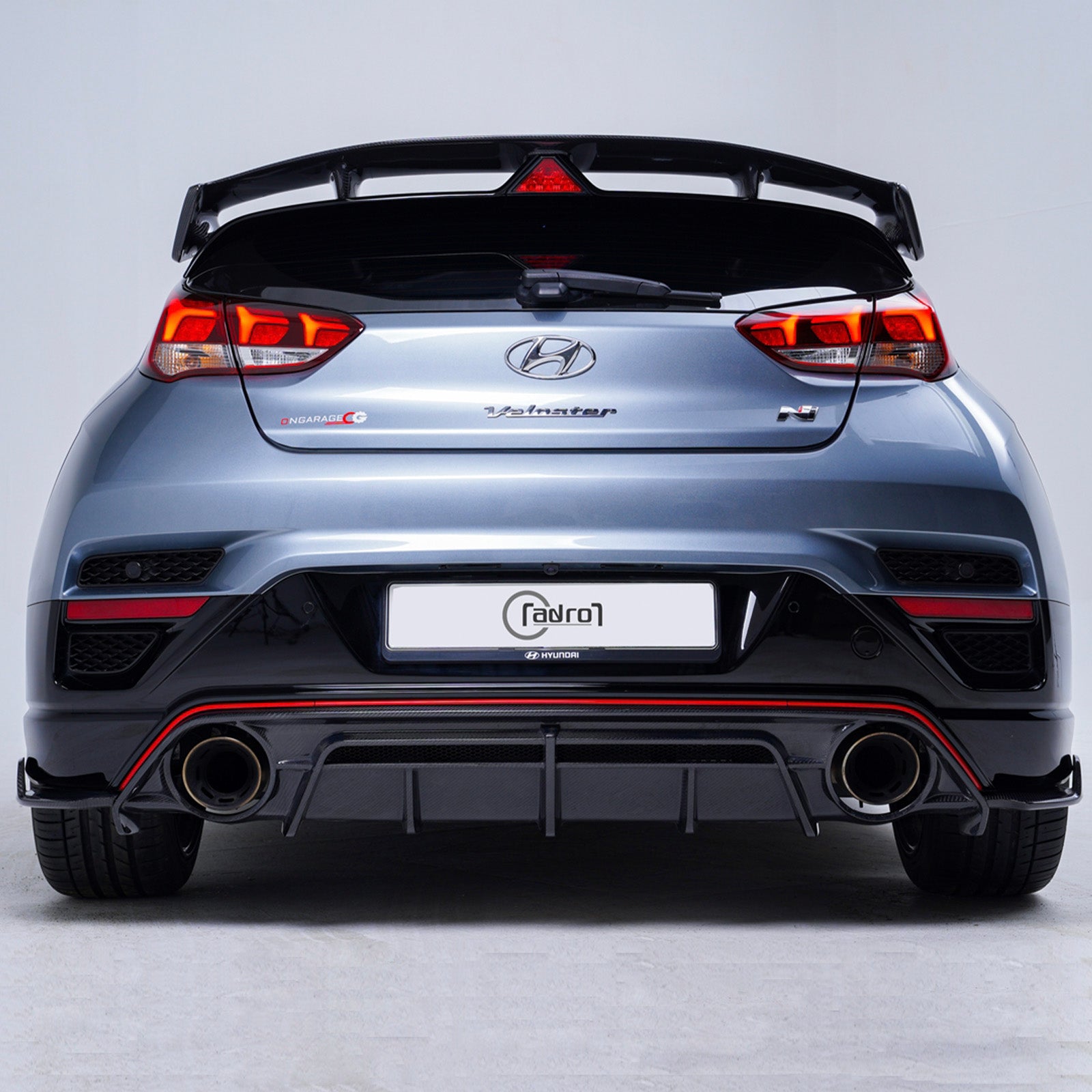 Hyundai Veloster N Carbon Fiber Rear Diffuser (V2) - ADRO – Driven District