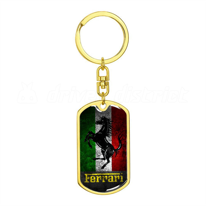 Italian Flag Ferrari Keychain – Driven District